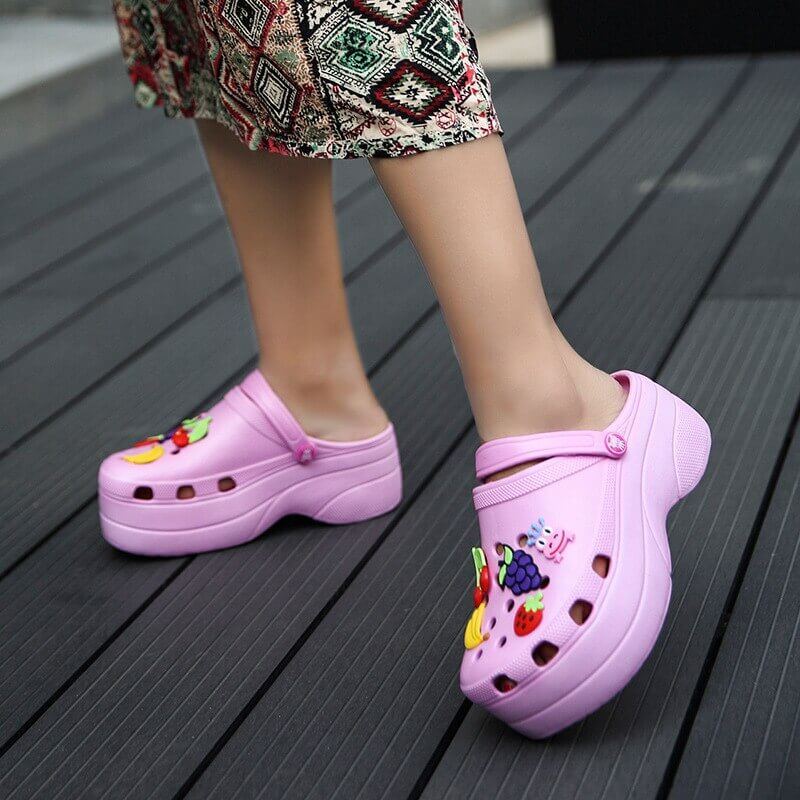 Fashion High Heel Crocs - Quymart Apparel